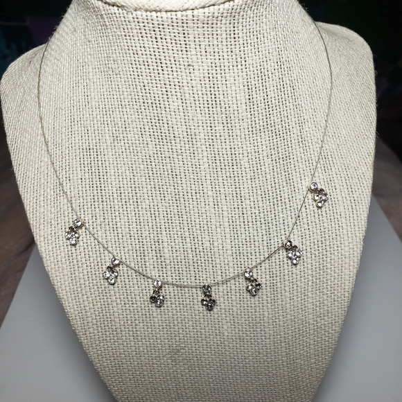 Napier | Jewelry | Napier Floating Crystals Necklace | Poshmark